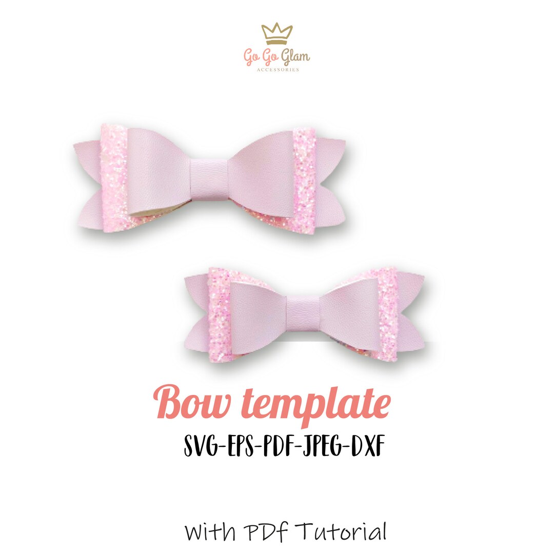 Svg Bow Template, Pdf Diy Bow, Bow Template SVG, Pattern Pdf Eps Svg ...