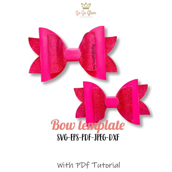 Svg Bow Large Template / Bow Digital File / DIY Bow Pdf Svg | Etsy