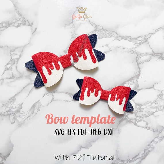 Vampire Svg Bow Diy Vampire Costume Halloween Bow Template - Etsy