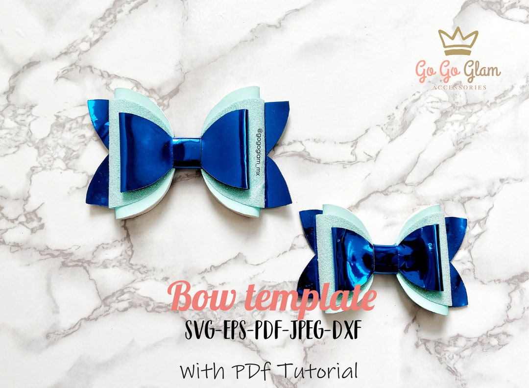 Svg Bow Design Bow Template Svg Hair Bow Template Faux Bow - Etsy