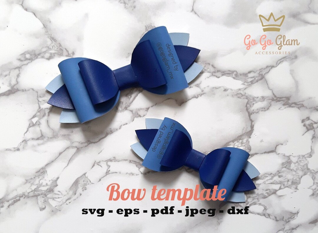 Svg Girl Bow, Digital Bow Template, Svg Template Cricut - Etsy
