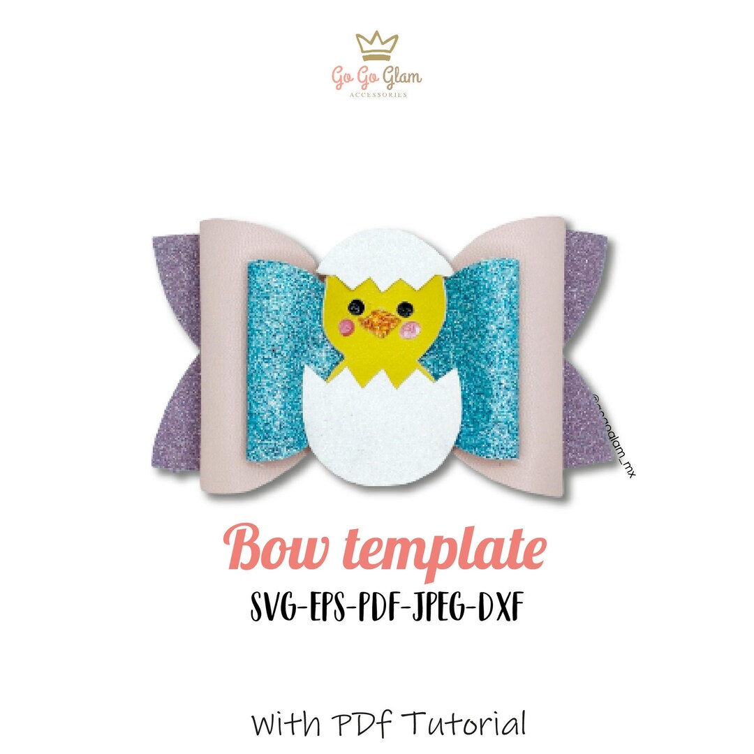 Svg Easter Bow, Easter Bow Template, Bow Template Easter - Etsy