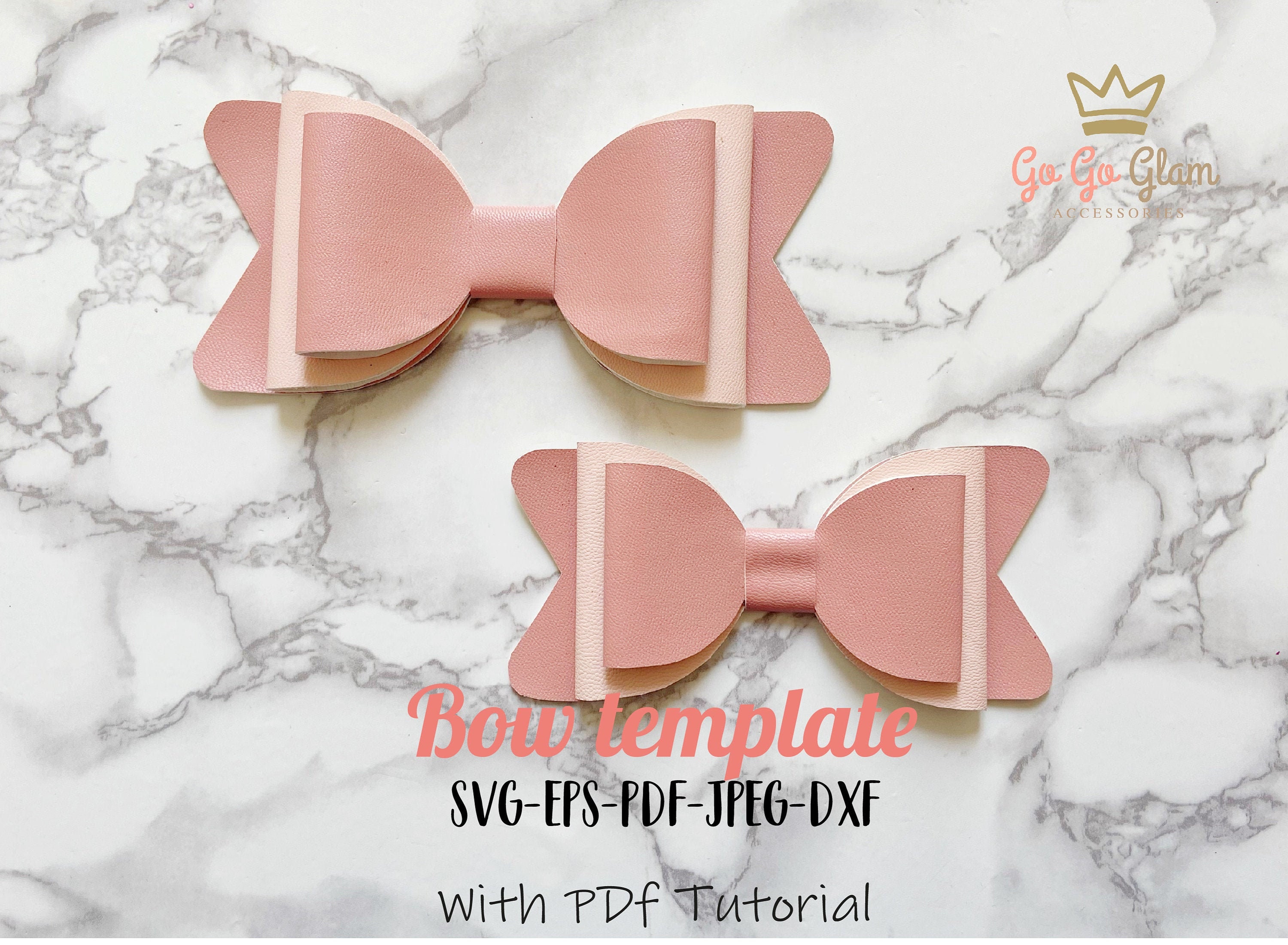 Plantilla svg moño diy moño svg moños para cricut - Etsy México