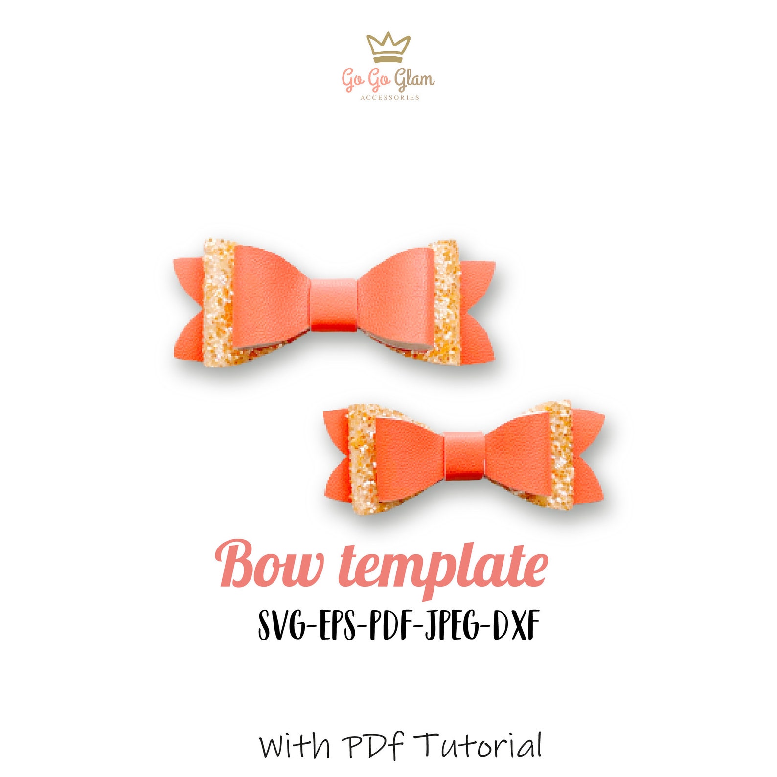 Bundle SVG Bow Pdf Pattern Bow Large Bow Die Cut Cut File - Etsy