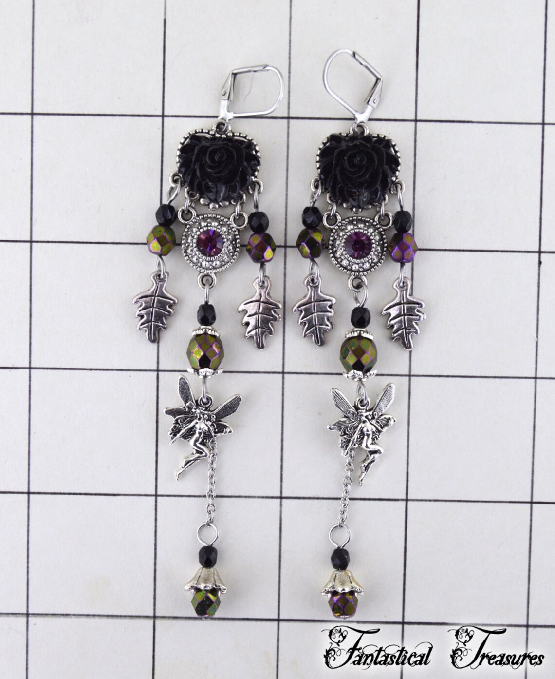 Fantasy Fairy Earrings Fae Queen Long Fantasy Earrings | Etsy