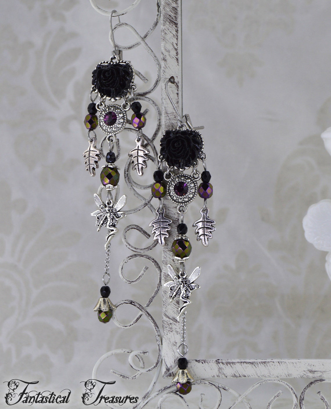 Fantasy Fairy Earrings Fae Queen Long Fantasy Earrings | Etsy