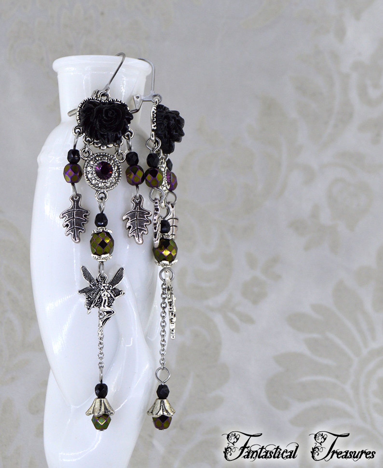 Fantasy Fairy Earrings Fae Queen Long Fantasy Earrings | Etsy