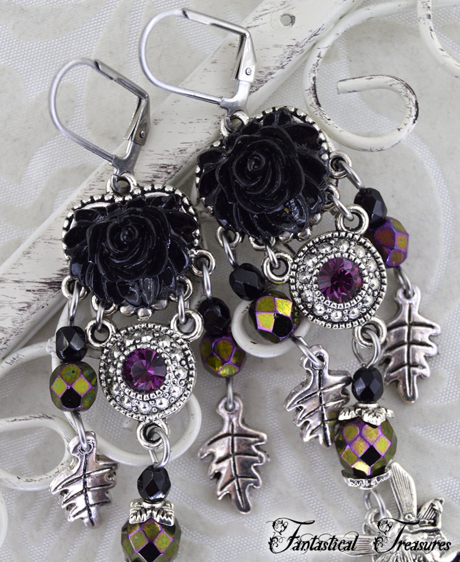 Fantasy Fairy Earrings Fae Queen Long Fantasy Earrings | Etsy