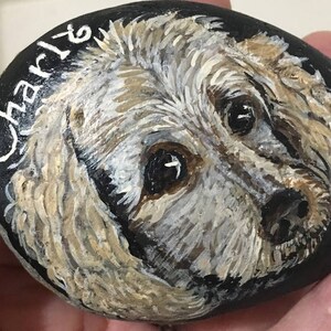 Custom Orders for Mini Pet Portraits on Rocks, Commissions for Tiny ...