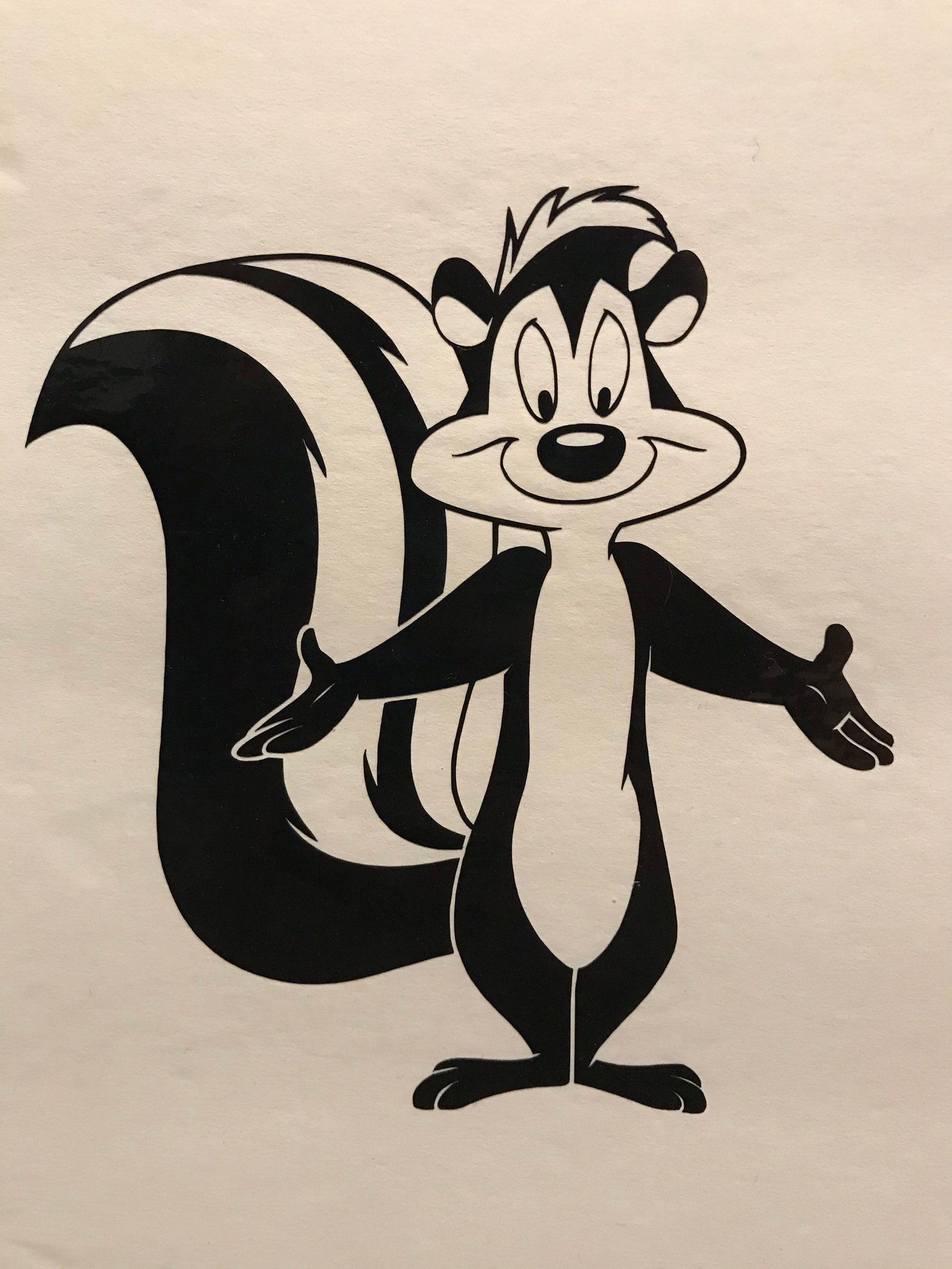 Pepè Le Pew Standing Decal - Etsy