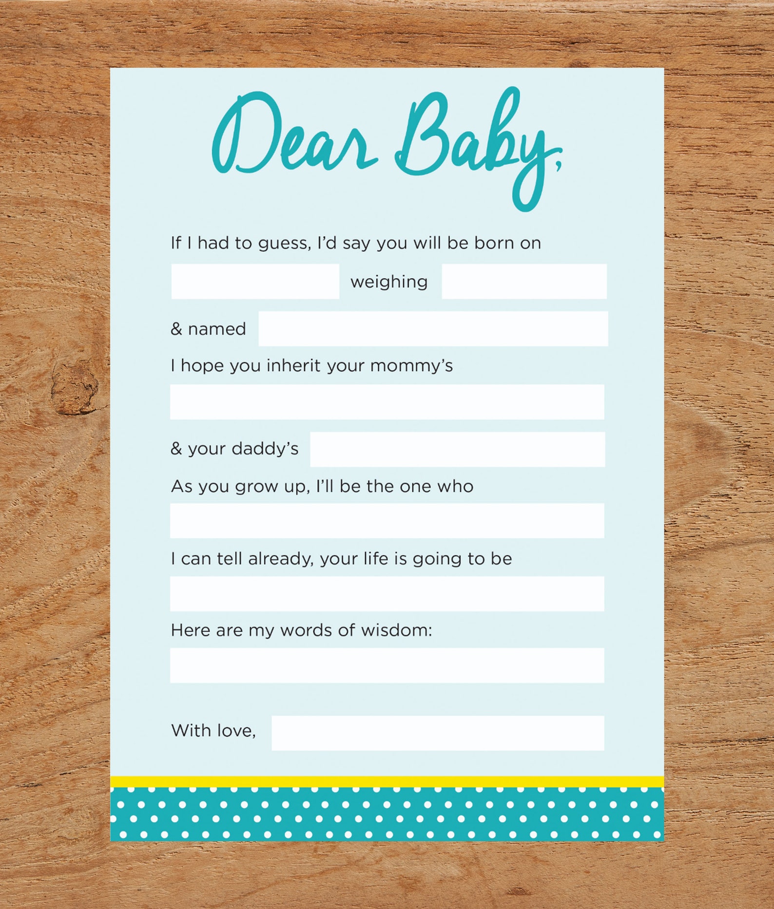 Dear Baby Cards - Etsy