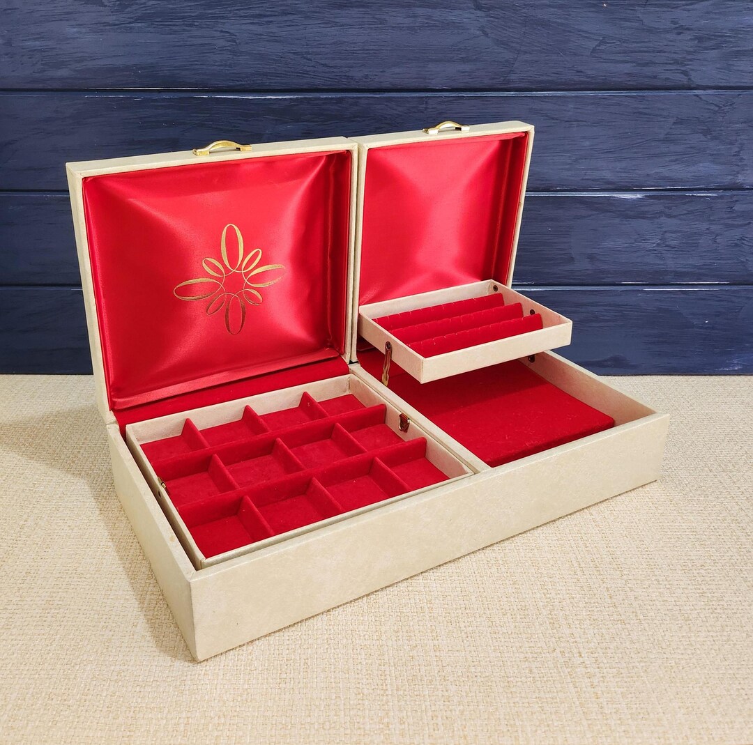 Vintage Double Buxton Jewellery Box - Etsy