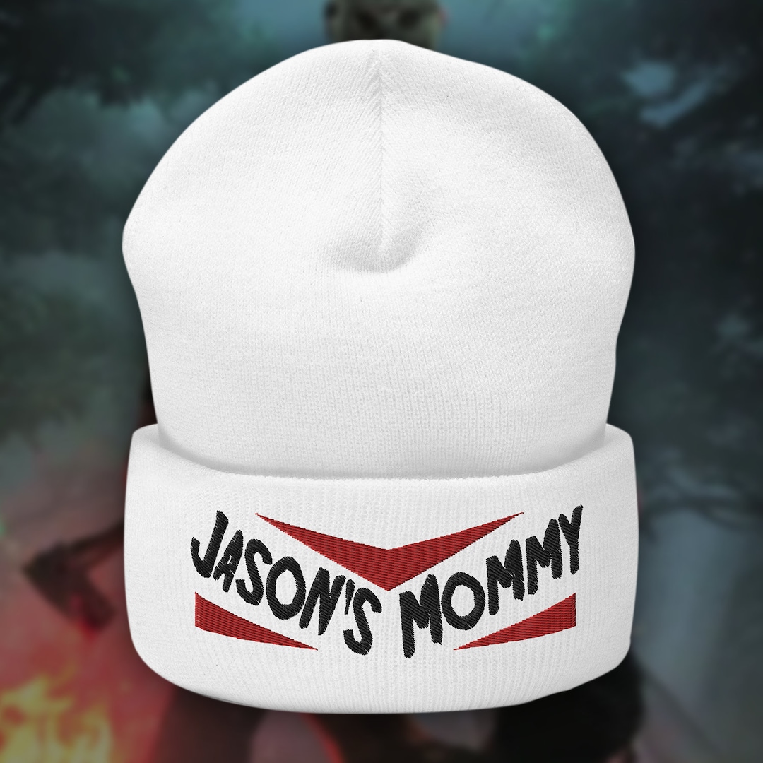 Jason's Mommy, Friday the 13th Embroidered Beanie - Etsy