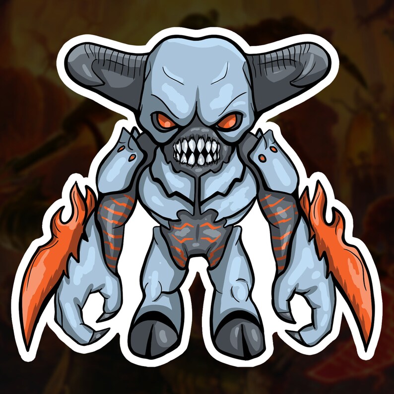 Fireborne Baron Doom Eternal Die Cut Vinyl Sticker - Etsy