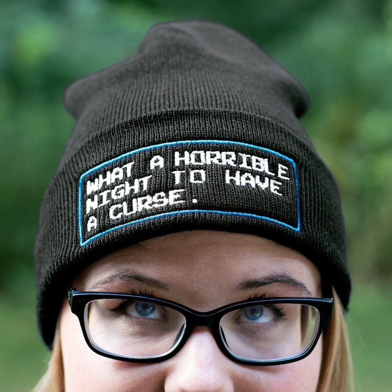 What A Horrible Night to Have A Curse. Castlevania Embroidered Beanie ...