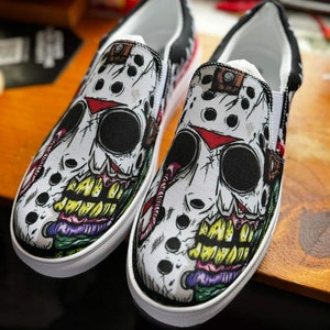 Jason Voorhees Slip-on Shoes - Etsy Canada