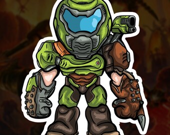 Doom Slayer Sticker - Etsy