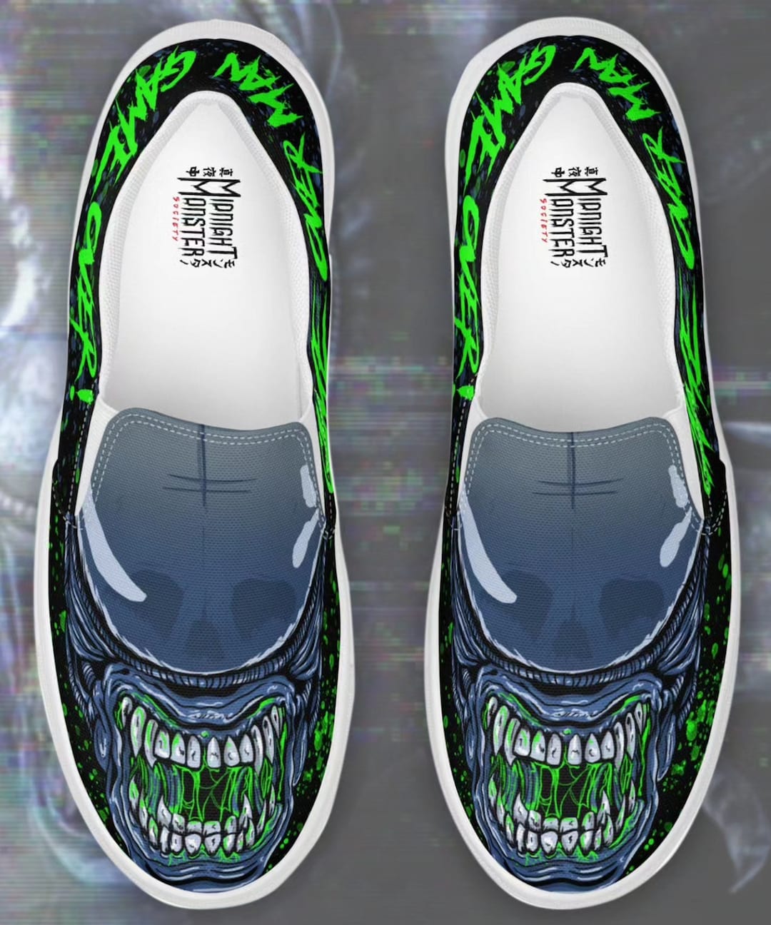 Xenomorph Game Over Aliens Slip-on Shoes - Etsy