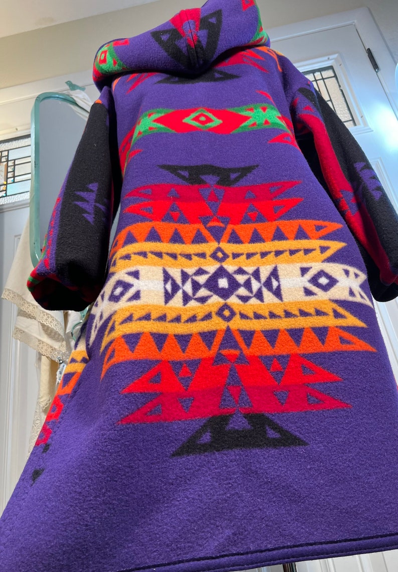 Medium Wool famous Maker Coat With Hood Upcycled From - Etsy