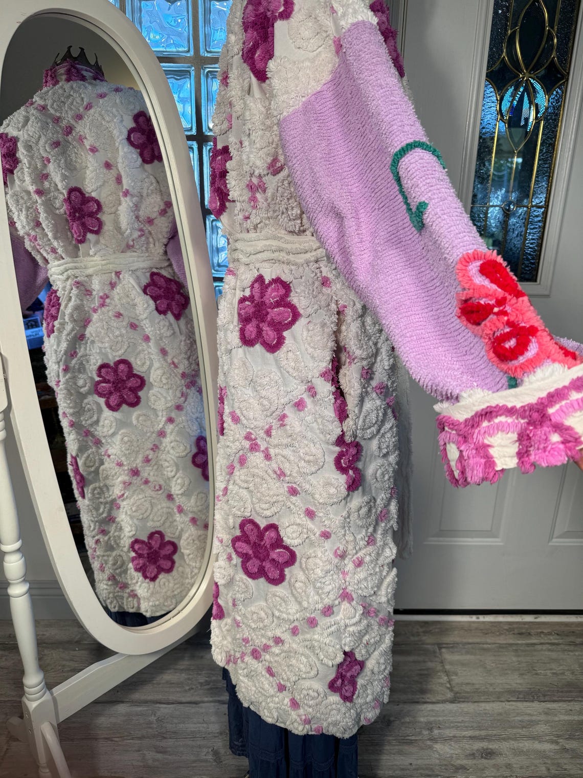 Medium Plush and Heavy “lavendar Nanny” Vintage Chenille Bathrobe ...