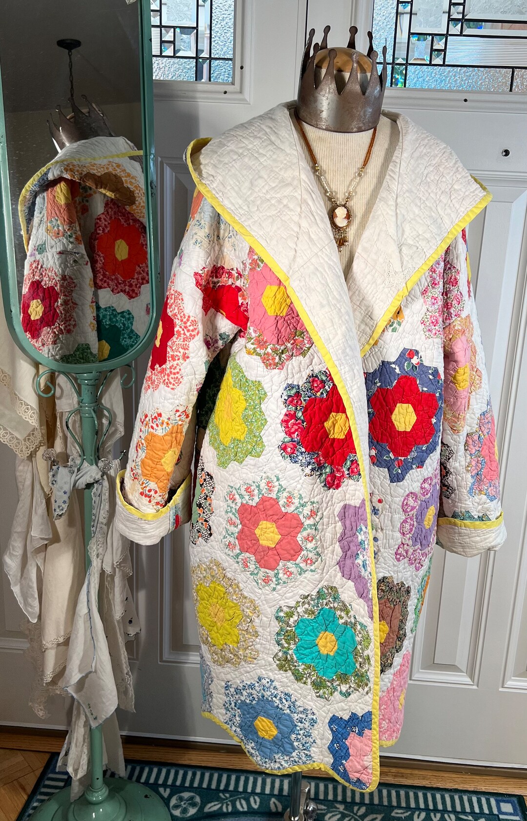 Large Soft and Heavy grandmothers Flower Garden Patchwork - Etsy