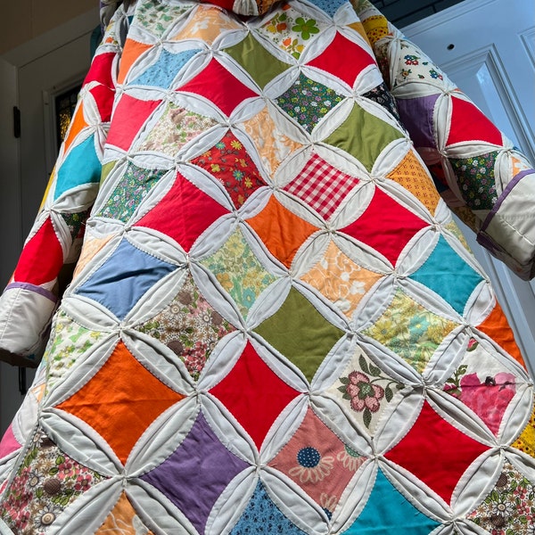 Cathedral Window Quilt - Etsy