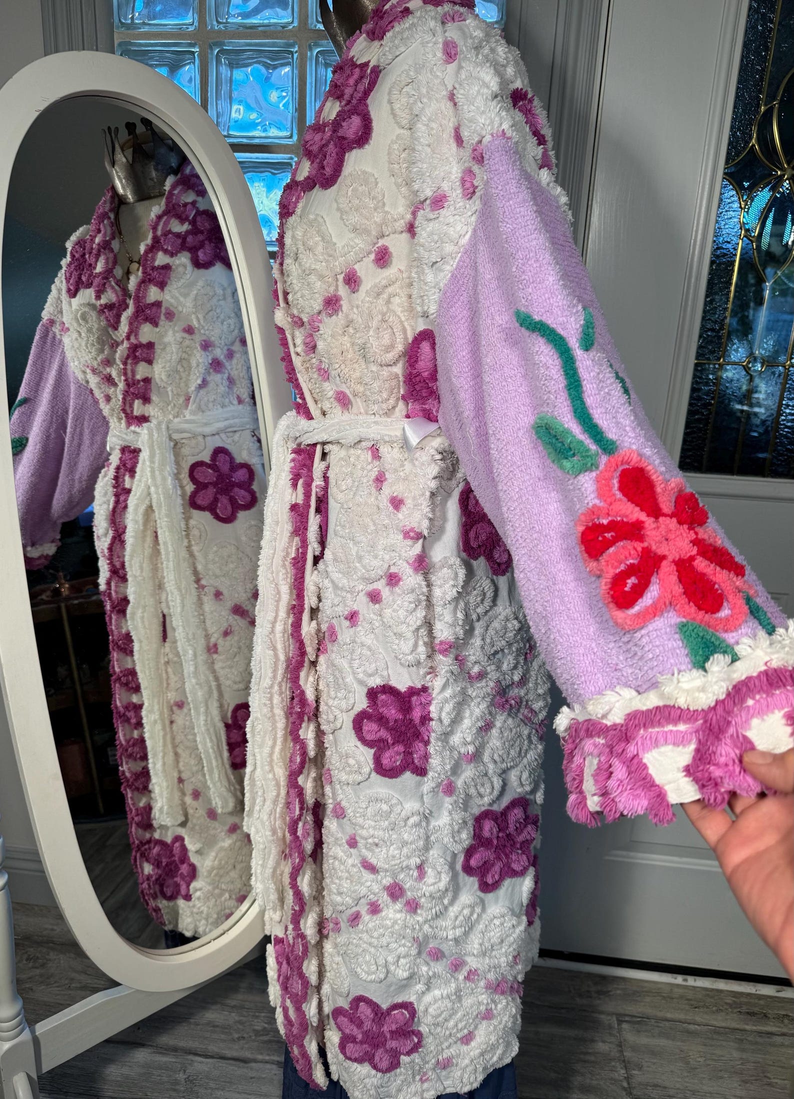 Medium Plush and Heavy “lavendar Nanny” Vintage Chenille Bathrobe ...