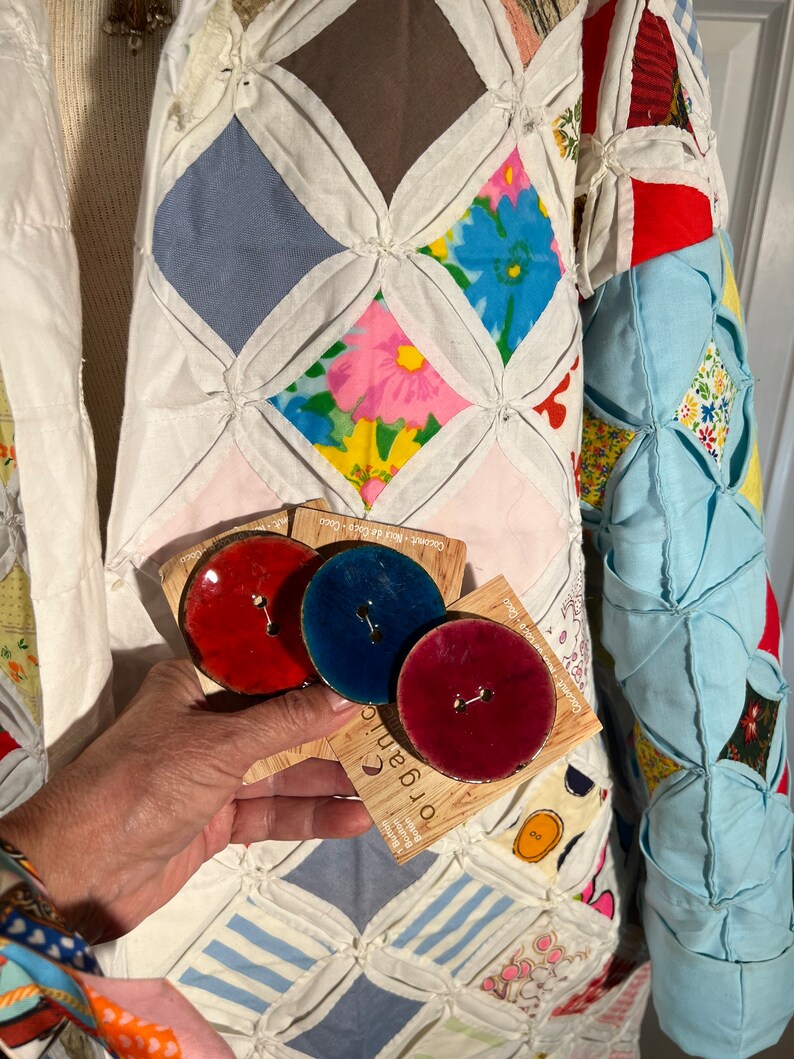 Large Combo cathedral Window Patchwork Coat Upcycled From - Etsy