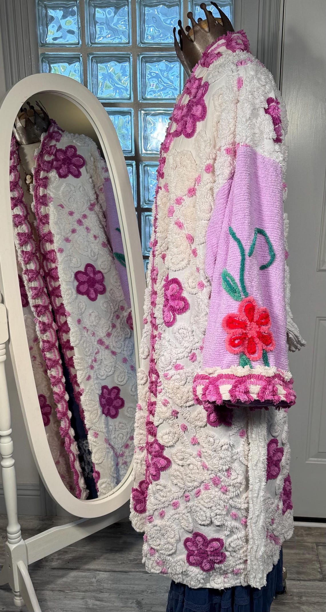 Medium Plush and Heavy “lavendar Nanny” Vintage Chenille Bathrobe ...