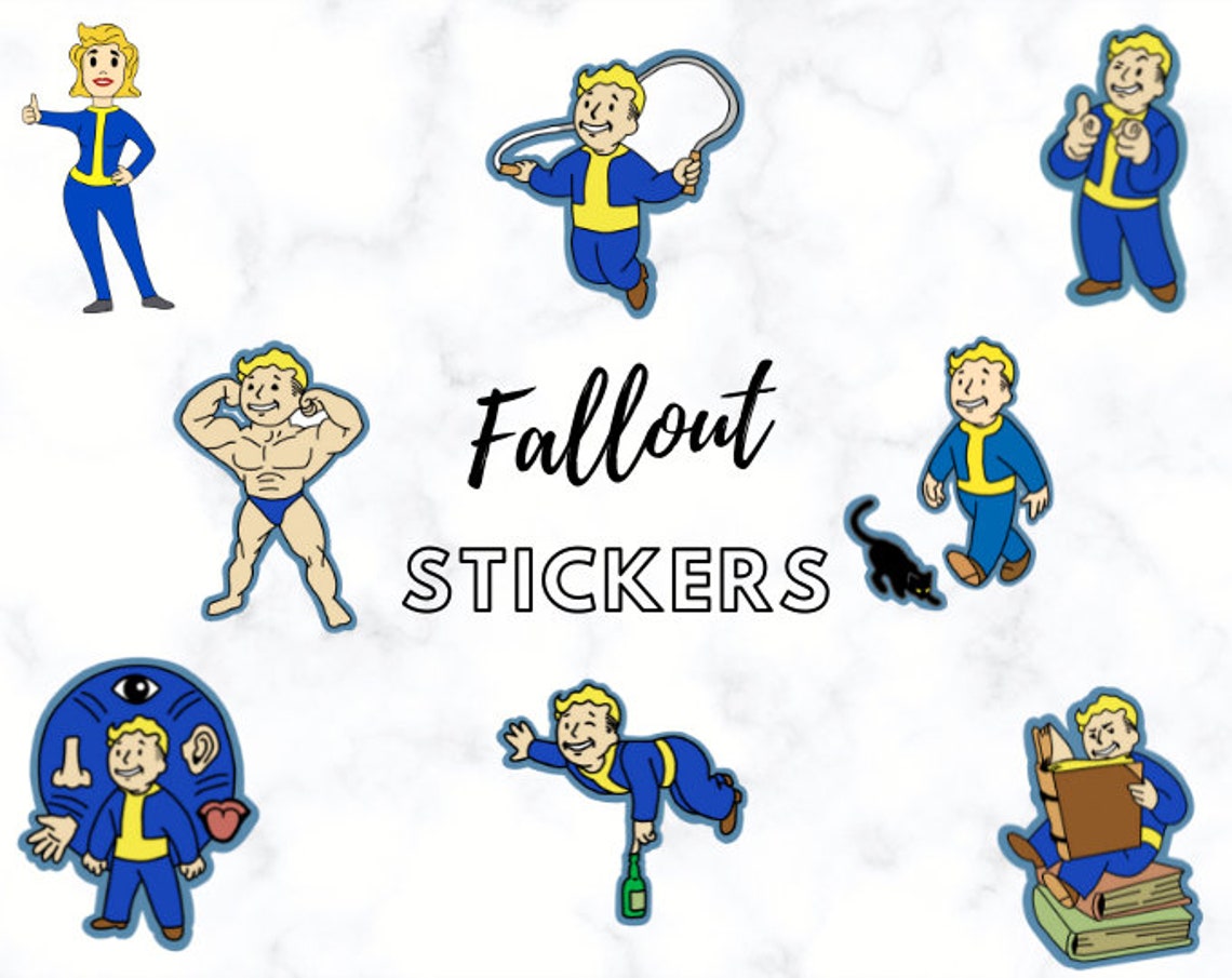 20 Fallout Vinyl Stickers & Bundle Packs - Etsy