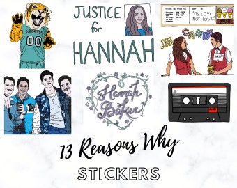 13 Reasons Why Stickers - Etsy