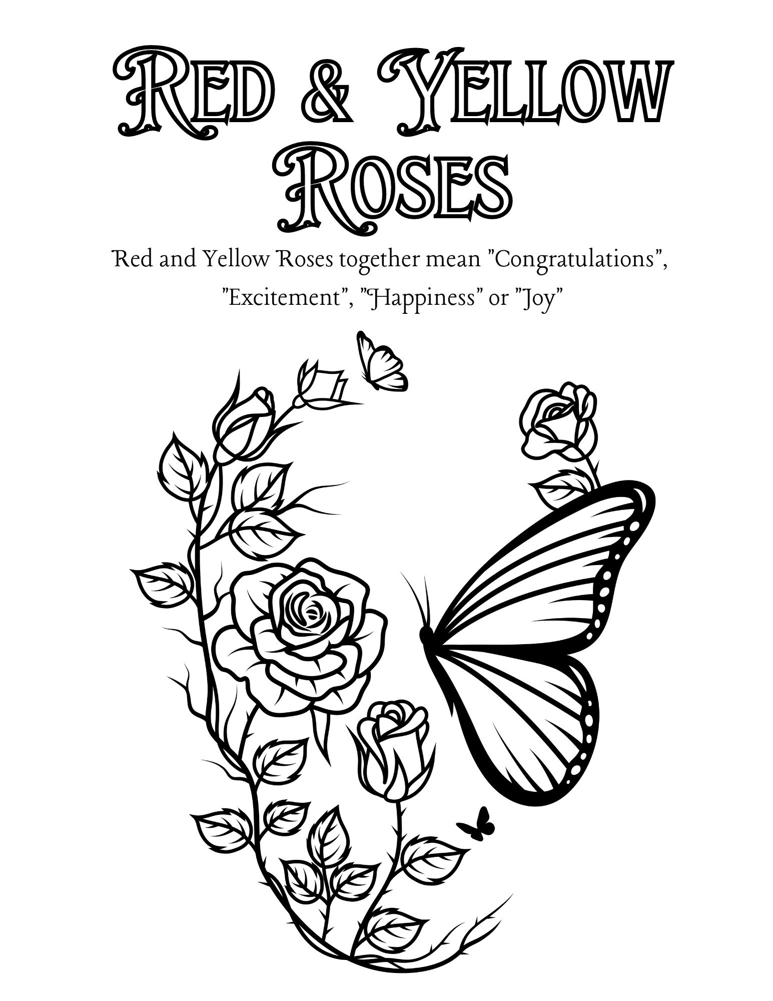 The Language of Roses Adult Coloring Book: 60 Plus Designs to Showcase ...