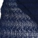 Dark Blue Floral Stripe Stretch Lace Knit Fabric by the Yard Narrow ...
