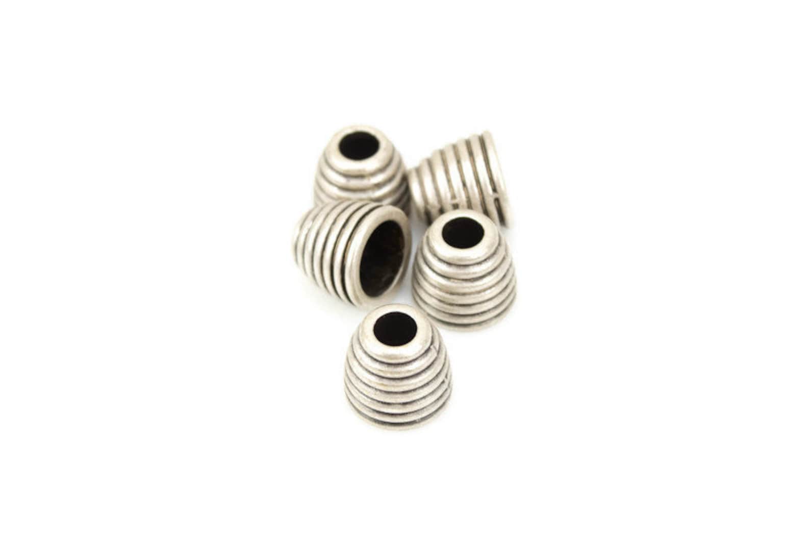 Antique Silver Metal Beehive Round Drawstring Stopper Cord End - Etsy