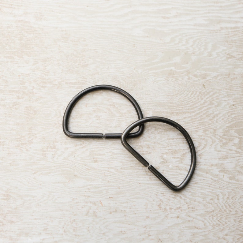 4 Extra Large 2 Inches Brushed Gunmetal D Rings ATN00071 - Etsy