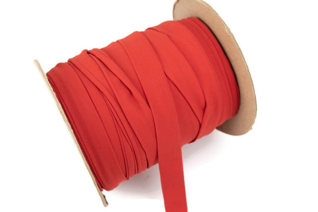 Dark Coral Fabric Trim Ribbon Straps Flat Hollow Trim Tube Trim Tubular ...