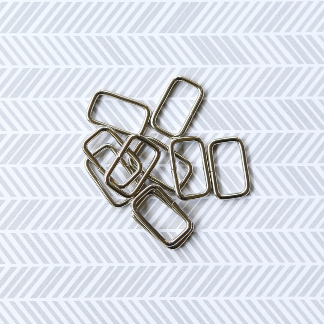 20 Pieces of Small Silver Rectangular Rings ATN00096 - Etsy