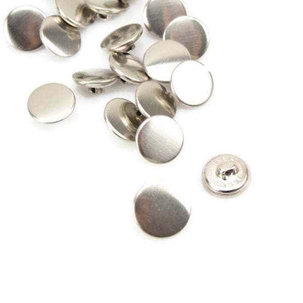 Flat Metal Button - Etsy