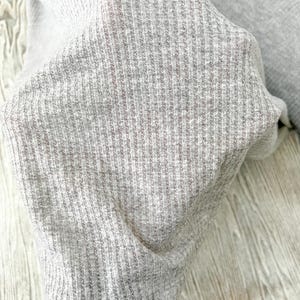 Gray Pointelle Rib Knit Fabric by the Yard ATK00540R - Etsy