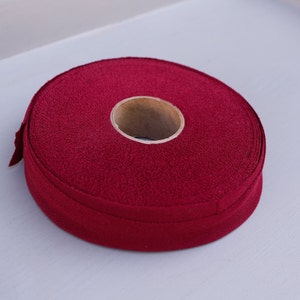 Dark Red Crepe Knit Bias Tape 1.25 Inches Wide X 26 Yards - Etsy