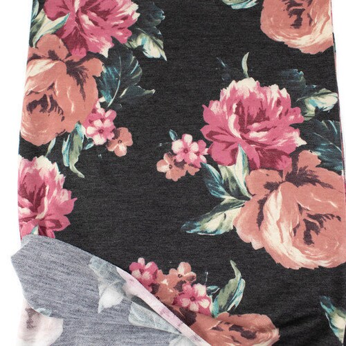 Leopard Pattern Printed French Terry Fabric By The Yard Etsy