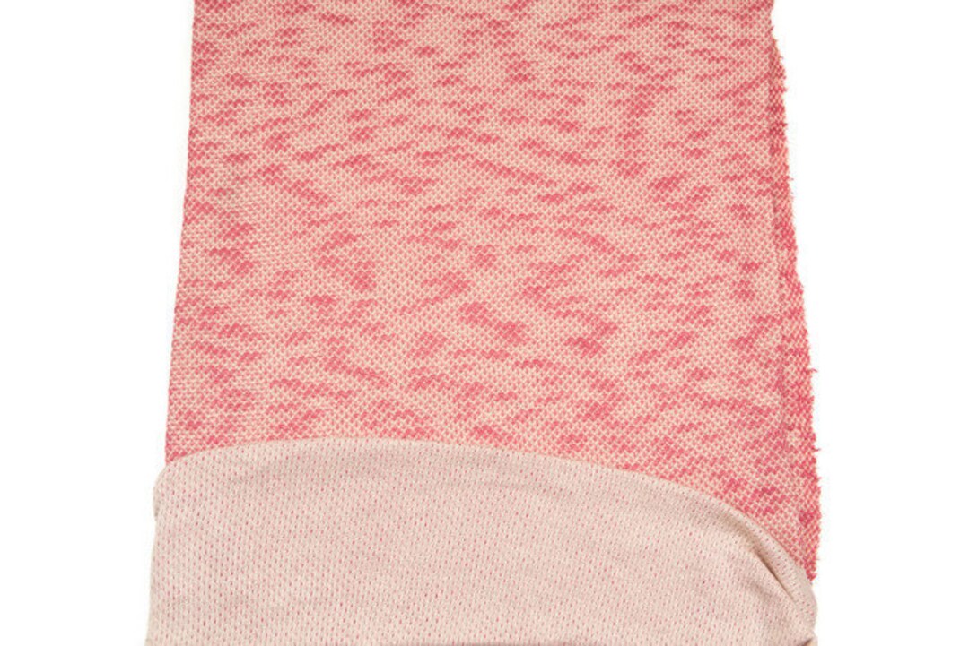 Pink Sweater Knit Fabric: Reversible Heathered Rayon Blend (1 Yard 25 ...