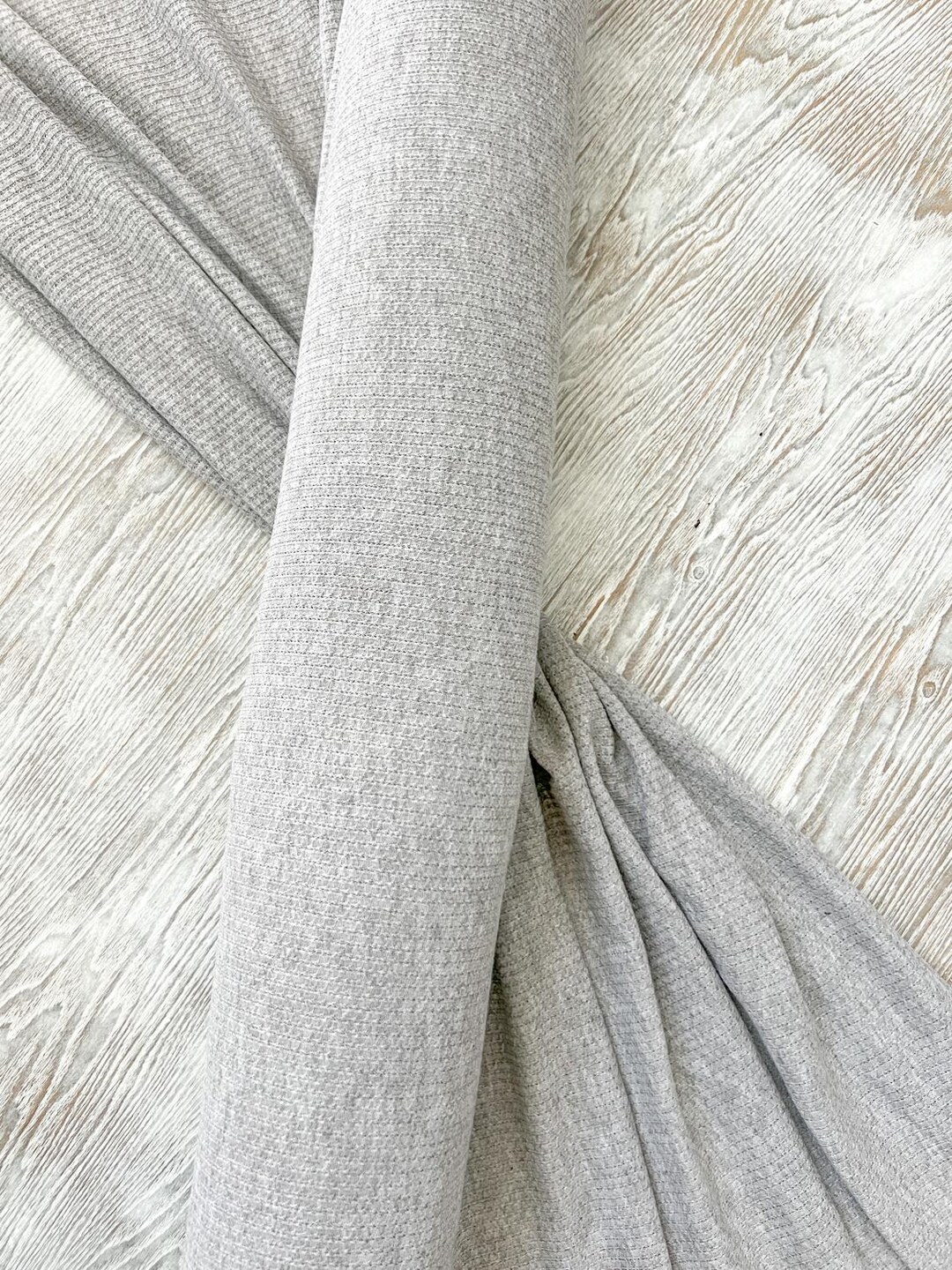 Gray Pointelle Rib Knit Fabric by the Yard ATK00540R - Etsy