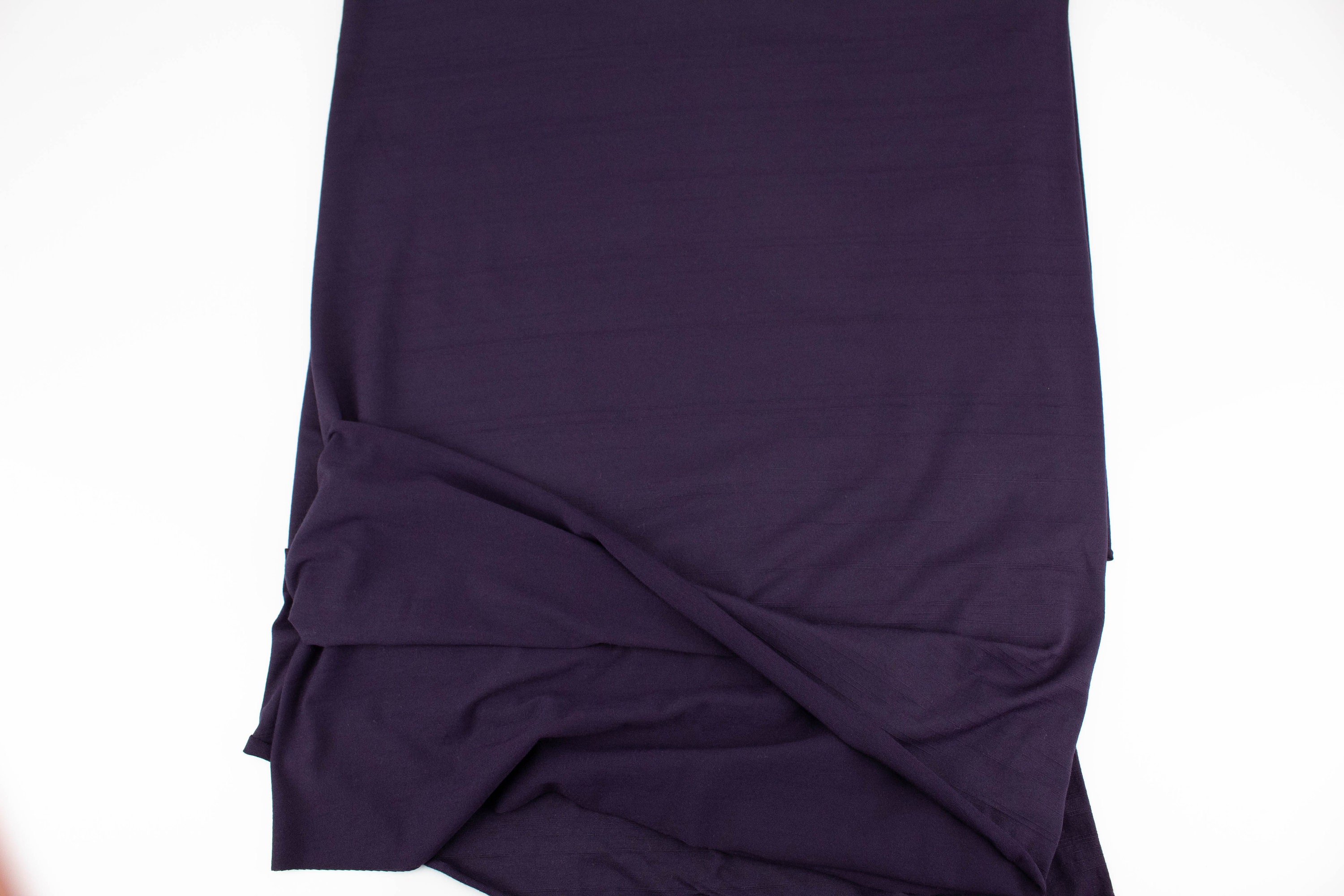 Dark Purple Slub Knit Jersey Fabric by the Yard ATK00486R - Etsy