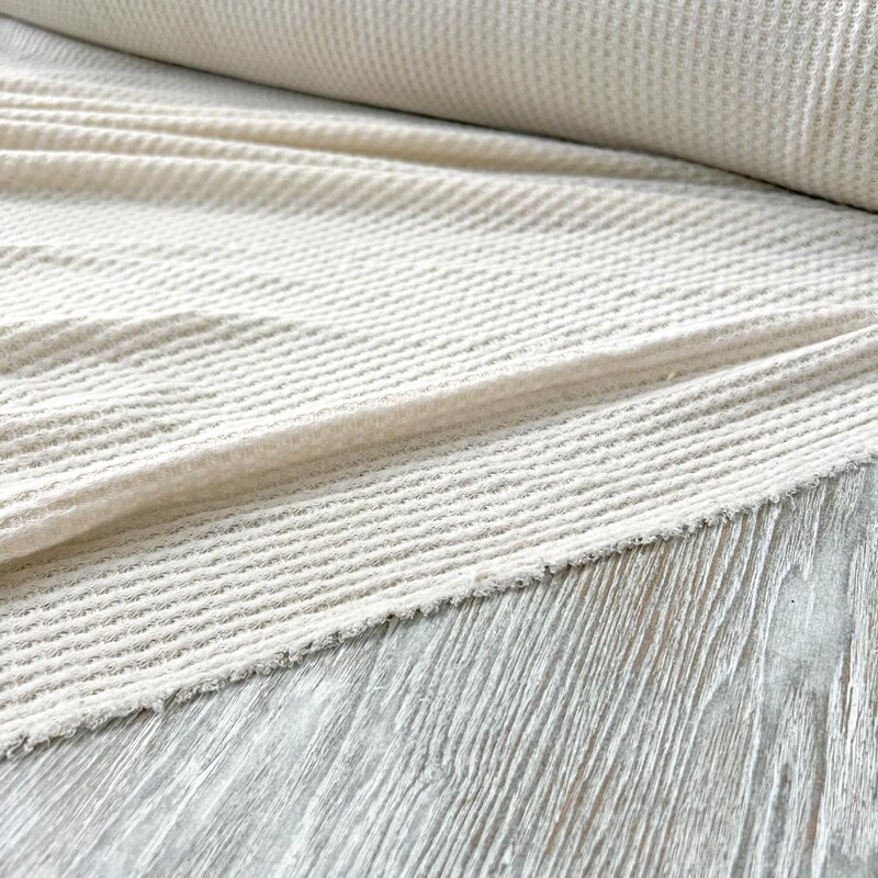 Waffle Knit Fabric by the Yard - Etsy