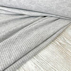 Gray Pointelle Rib Knit Fabric by the Yard ATK00540R - Etsy