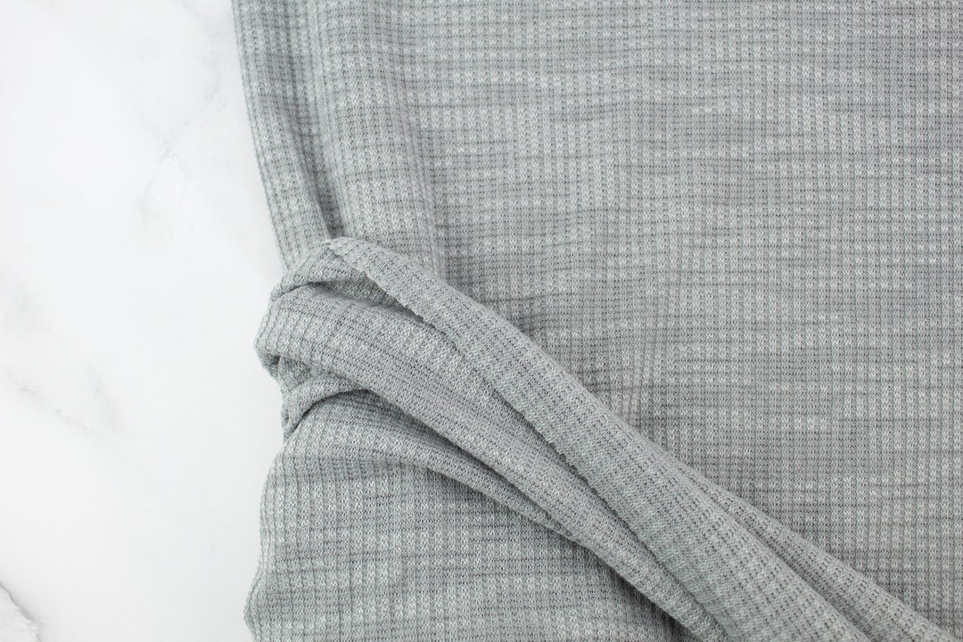 Heather Gray Rib Sweater Knit Fabric Remnant 3 Yards - Etsy