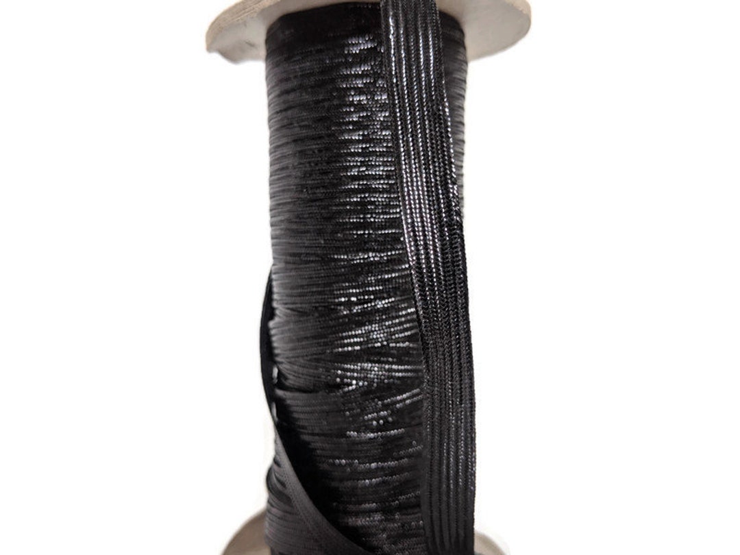 Metallic Black Fancy Flat Braided Trim 10 Yards - Etsy