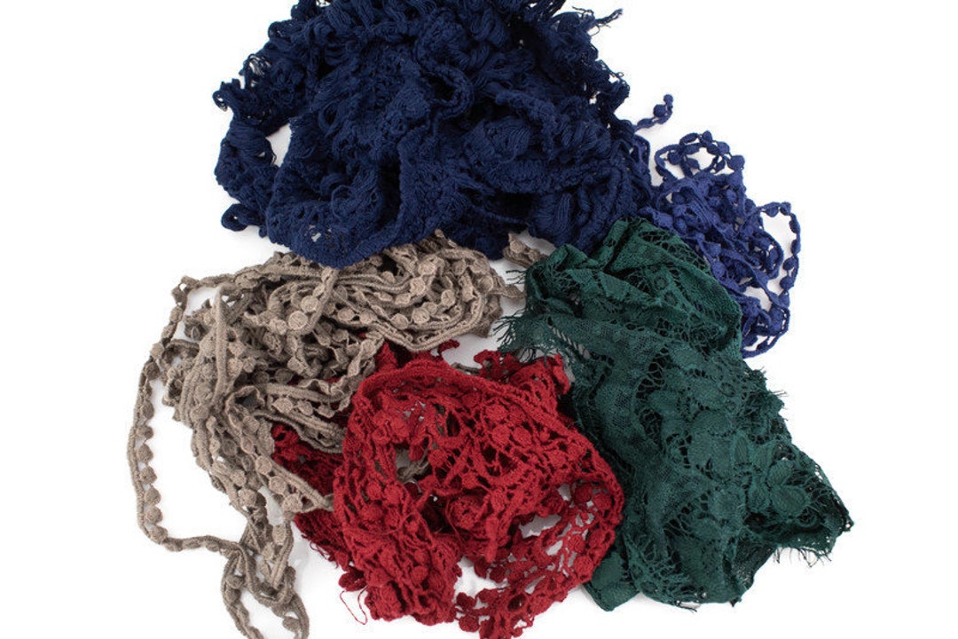 Dark Colors Variety Trim Fancy Trim Scrap Pack Scrap Bundle Pack - Etsy