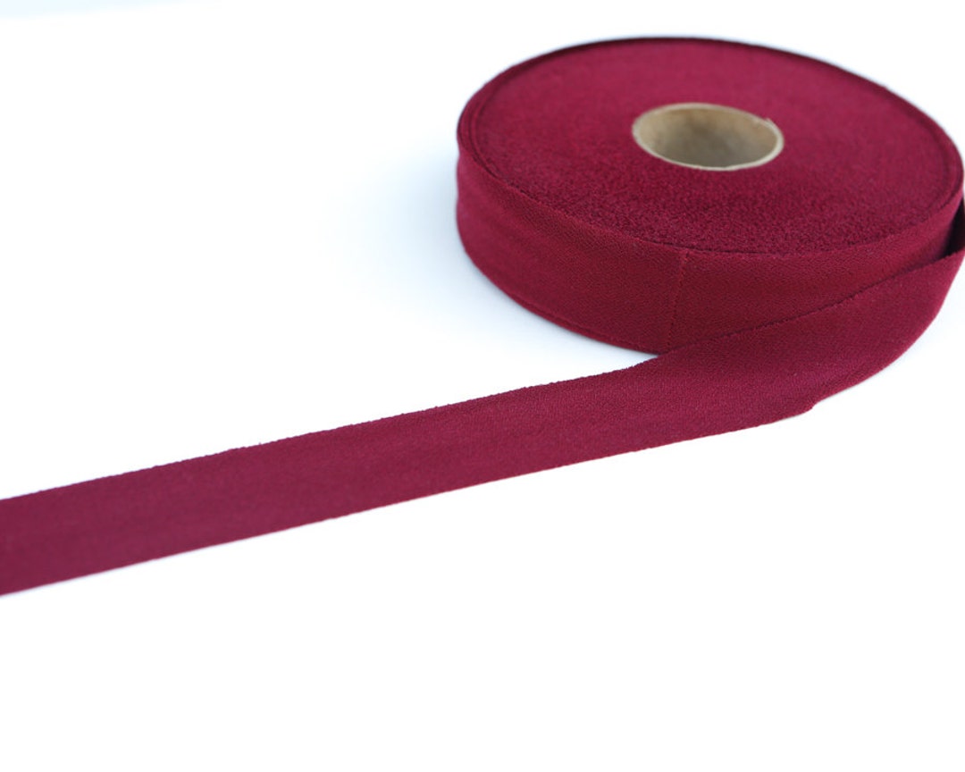Dark Red Crepe Knit Bias Tape 1.25 Inches Wide X 26 Yards - Etsy
